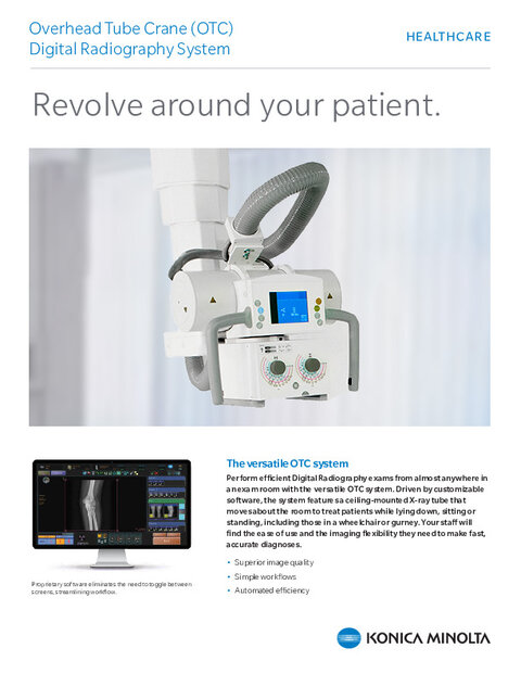 Manual Overhead X-ray System | Konica Minolta Healthcare Americas, Inc.