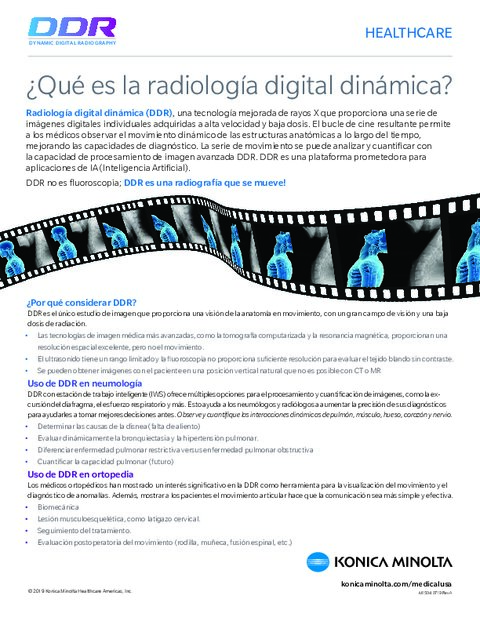 Dynamic Digital Radiography | Konica Minolta Healthcare Americas, Inc.