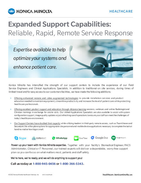 Virtual Capabilities | Konica Minolta Healthcare Americas, Inc.