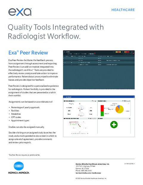 Exa PACS | Konica Minolta Healthcare Americas, Inc.