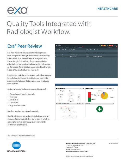 Exa PACS | Konica Minolta Healthcare Americas, Inc.