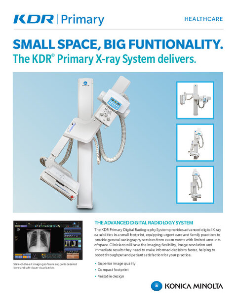 KDR Primary U-Arm | Konica Minolta Healthcare Americas, Inc.