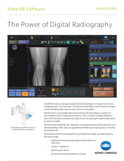 Dynamic Digital Radiography | Konica Minolta Healthcare Americas, Inc.