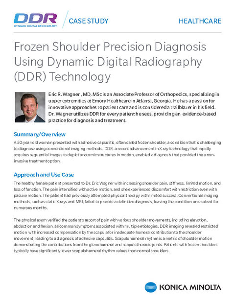 Dynamic Digital Radiography | Konica Minolta Healthcare Americas, Inc.