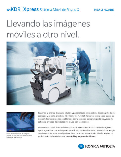 mKDR Xpress Mobile X-ray System | Konica Minolta Healthcare Americas, Inc.