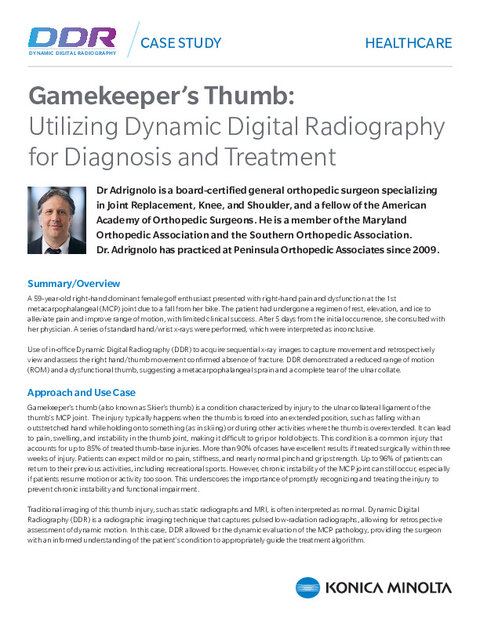 Dynamic Digital Radiography | Konica Minolta Healthcare Americas, Inc.
